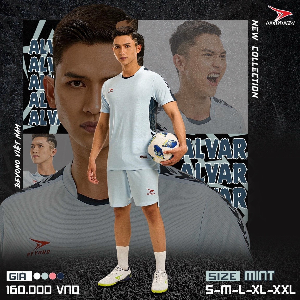 Áo Không Logo Beyono Alvar Xanh Mint Nhạt